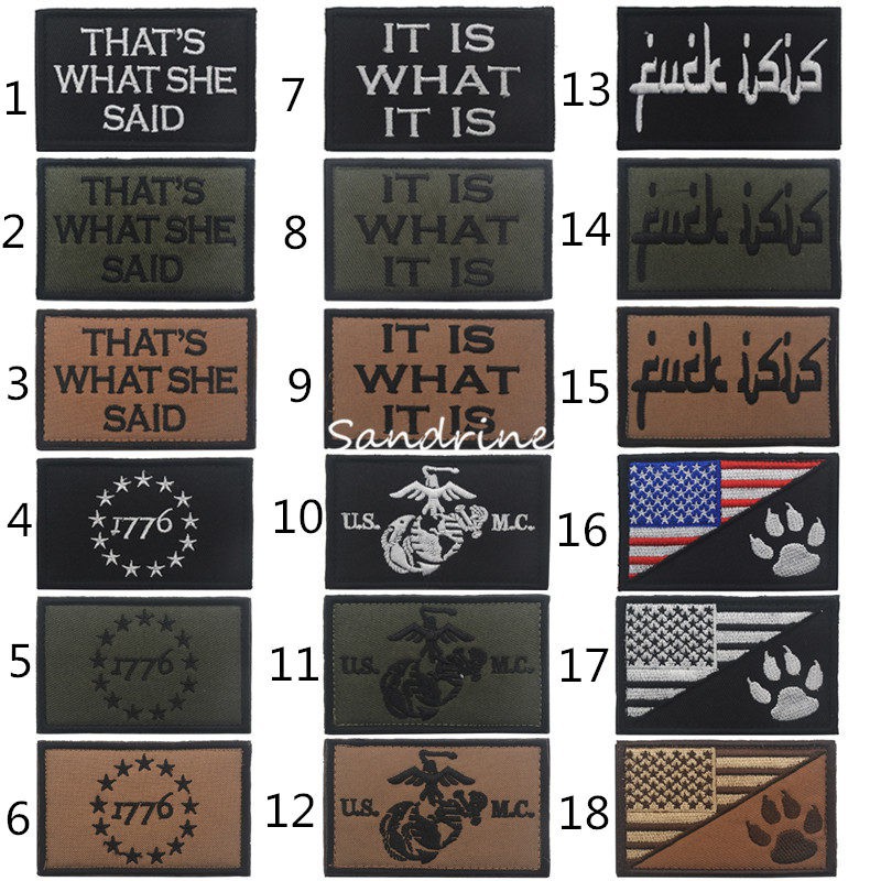 IT IS WHAT IT IS THAT'S WHAT SHE SAID USMC 1776 Tactical Morale Velcro ...