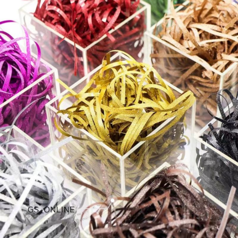 Premium Colourful Glitter Shiny Shredded Paper Lafite Raffia Cebisan ...