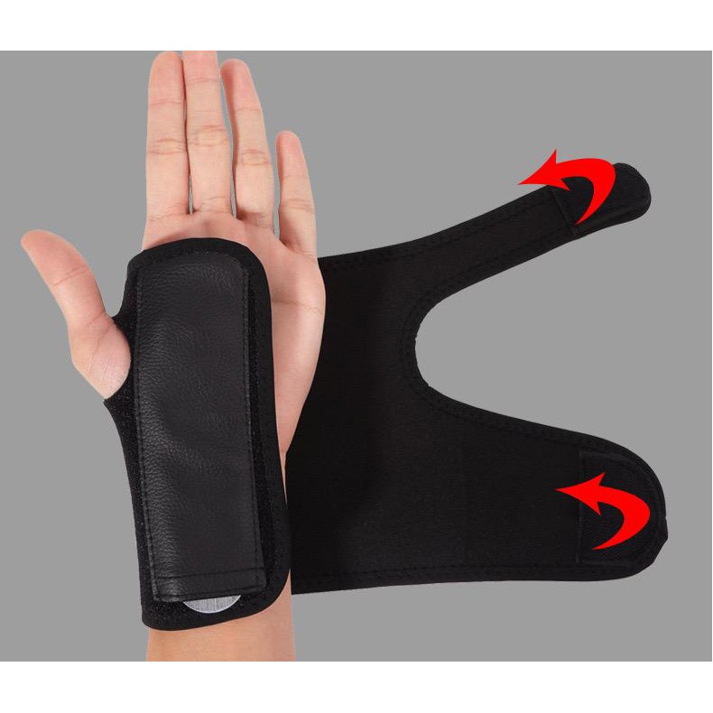 Wrist Brace Men Women Wraps Support Hand Guard Removable Splint Steel ...