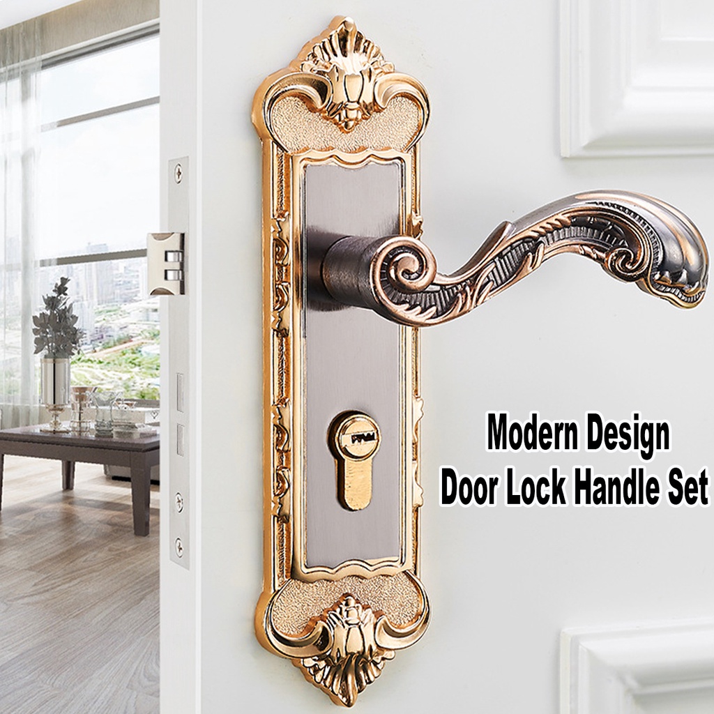DoorLockDigital Tombol Pintu Bilik uropean Style Bedroom Door Lock ...