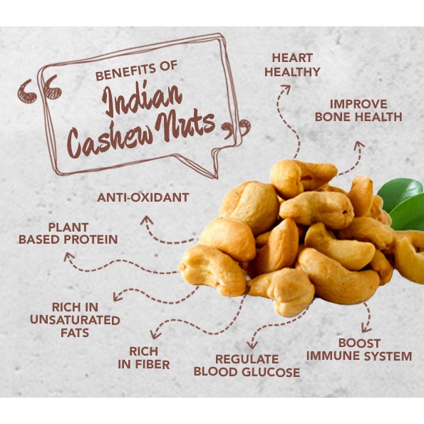 [Healthy Nuts]Raw/Roasted/Baked Jumbo Cashew Nuts -1kg (500g x 2 packs) | Shopee Singapore