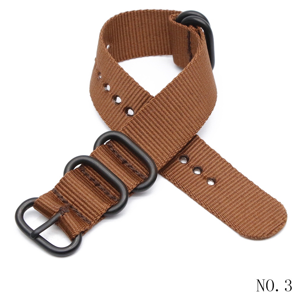 Striped Multicolor Replacement Belts Military Sport Men's Watch Band ...