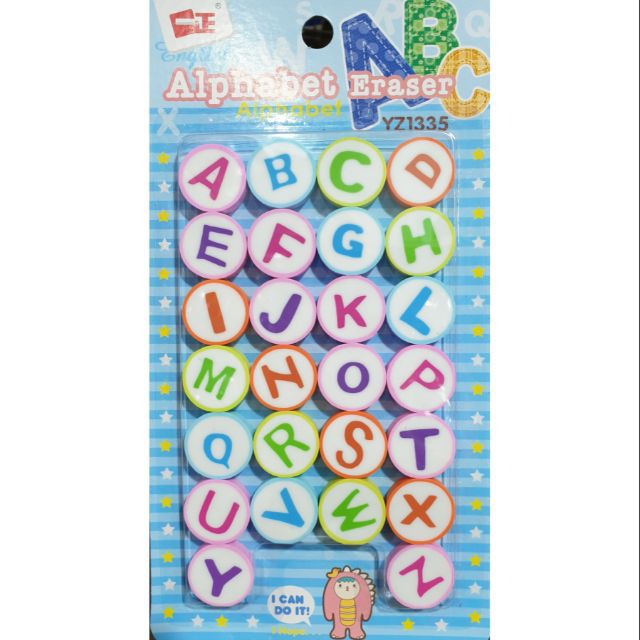 26's Alphabet Colourful Eraser (1 pack) | Shopee Singapore