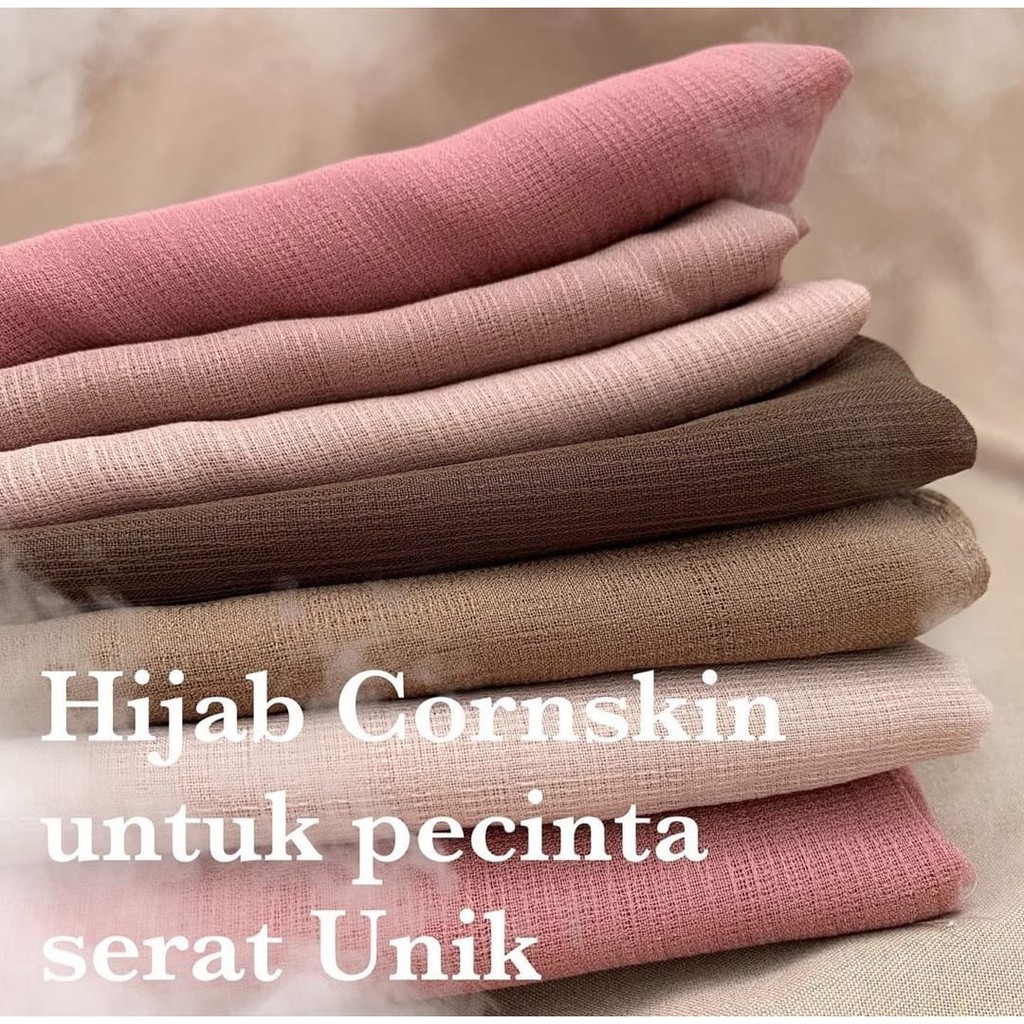Plain Hijab Corn Skin Square Corn Skin/Hijab Corn Skin/Square Corn Skin ...