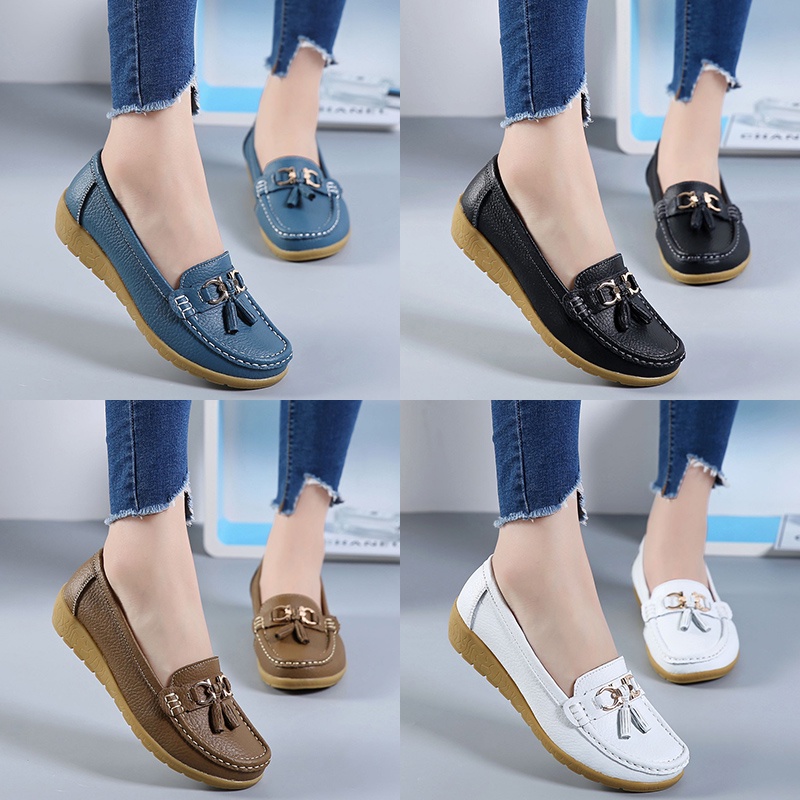 [JINTOHO] [14 Colors]Women's Fashion Loafers Ready Stock Women's Flat ...