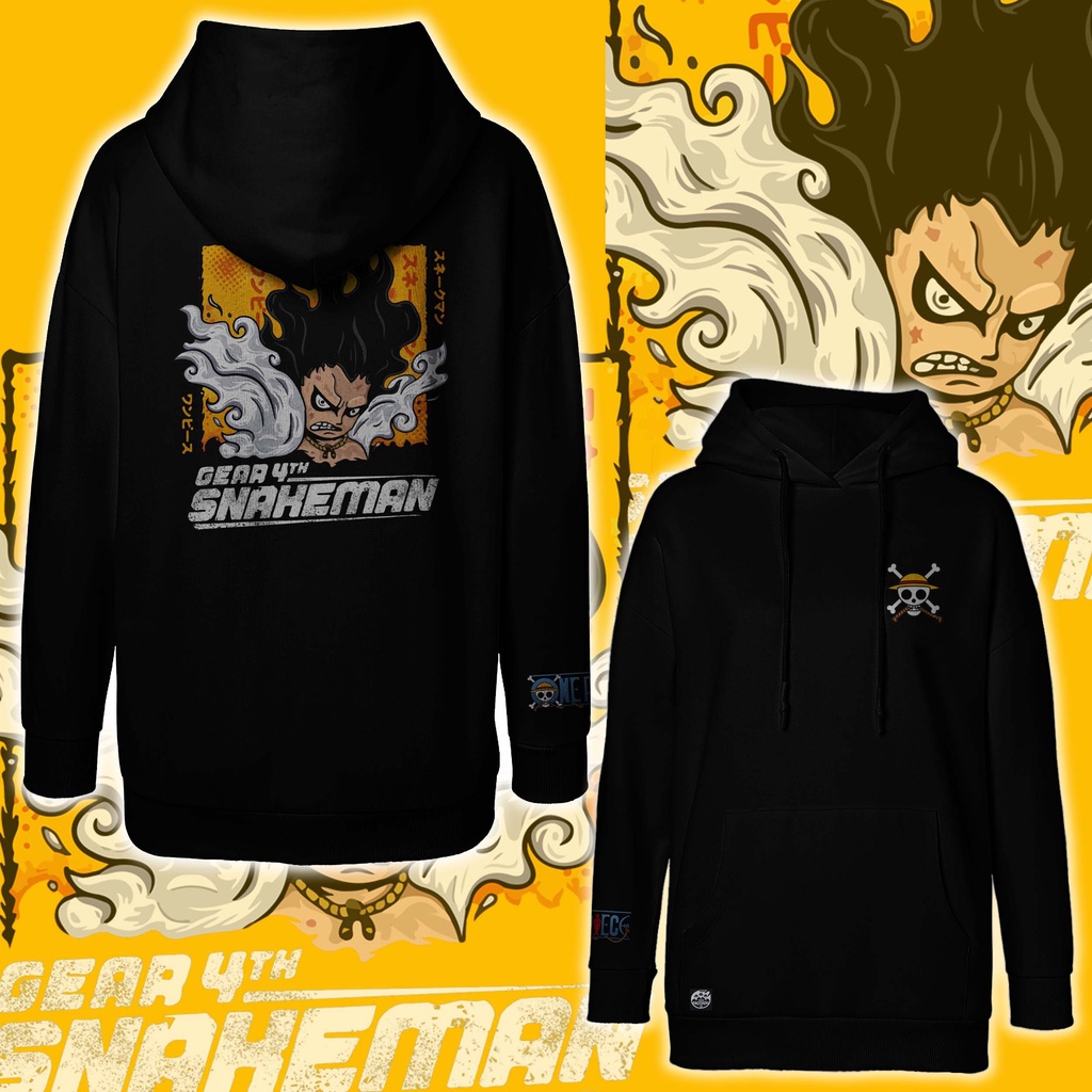 Luffy Gear 4th Snake Man one piece jumper hoodie sweater normal, jumbo ...