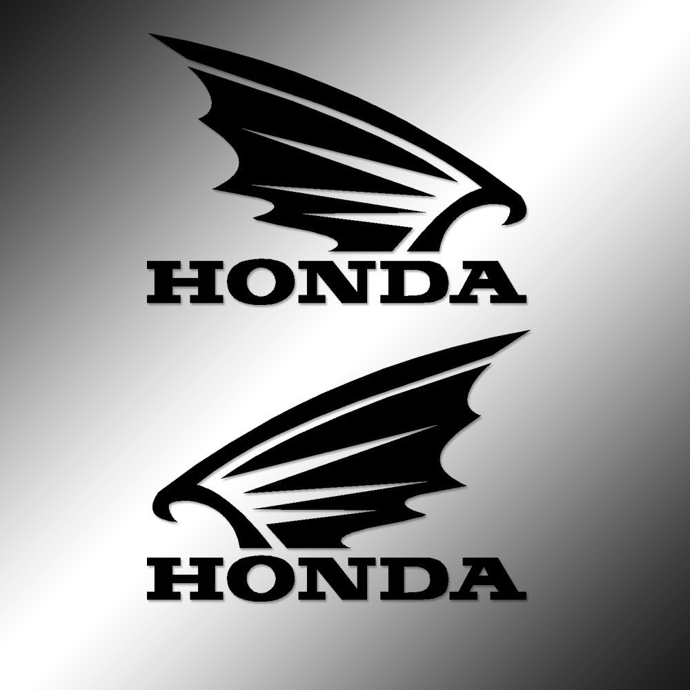 Stickers | (2) Honda Bat Wing | Weather Proof Decals Die-cut | 4 inches ...