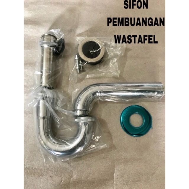 Hand washing sink drain siphon. Stainless Steel Chrome. | Shopee Singapore