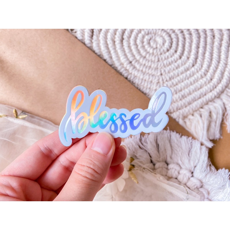 Christian Stickers, Waterproof stickers, Rainbow shiny holographic ...