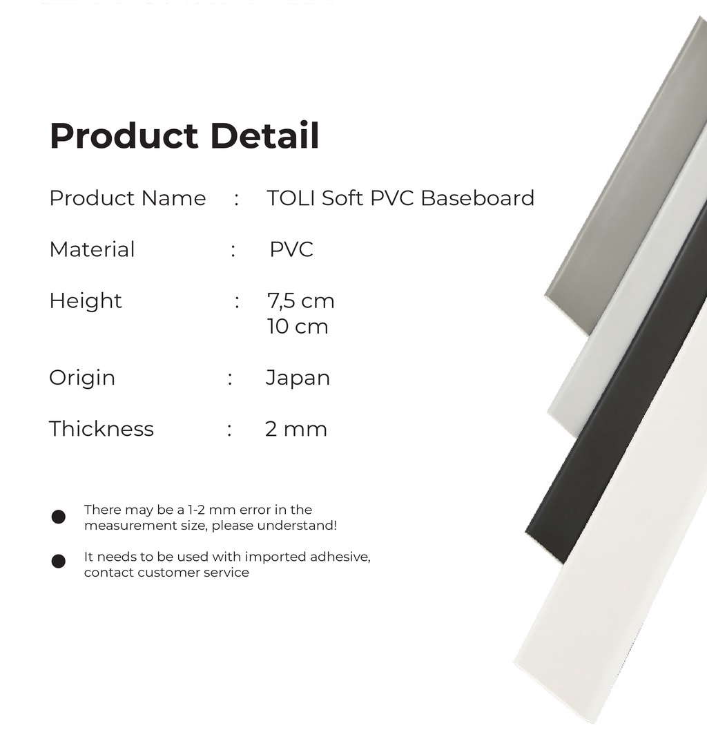 Lovehouse226 Toli and Sangetsu easy skirting baseboard flooring sticker ...