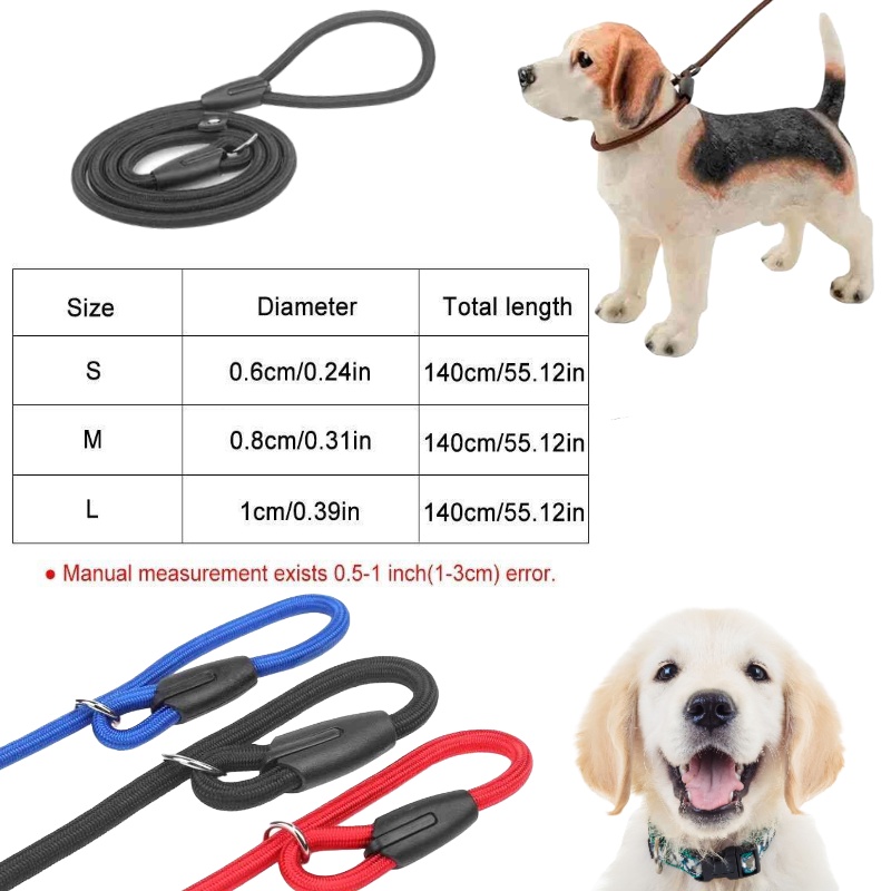 Pet Dog Leash Rope Nylon Adjustable Training Lead Pet Dogs Leash Dog ...