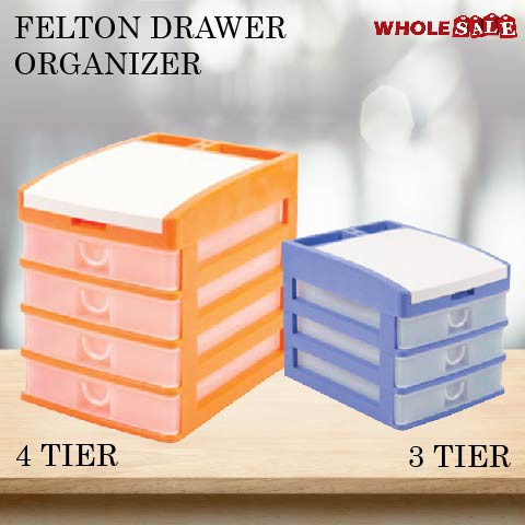 FELTON Drawers Organizer 3 & 4 Tiers Document A4 Paper Stationery/Rak ...