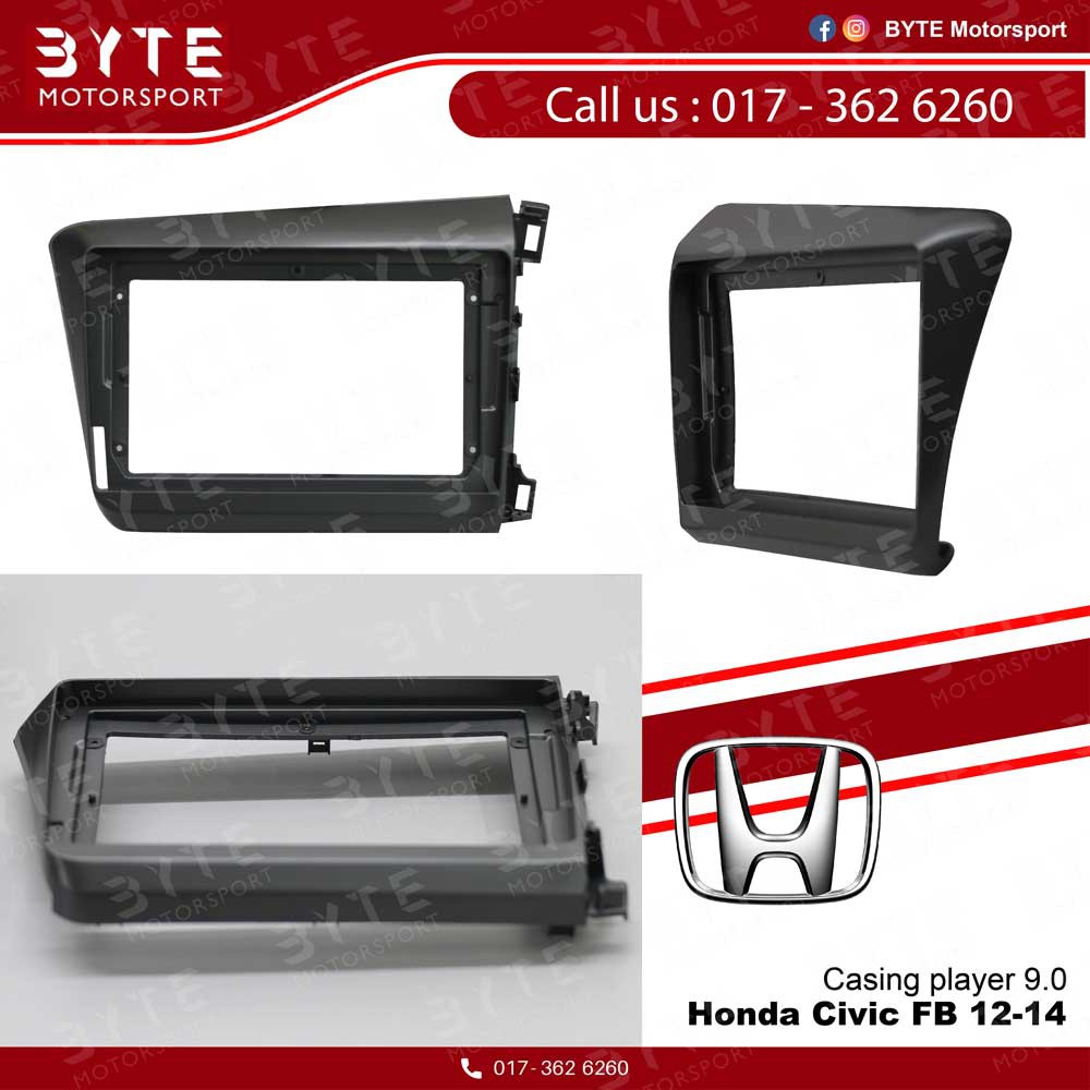 Android Player Casing 9" Honda Civic FB 2012-2016 (High Spec) (With ...