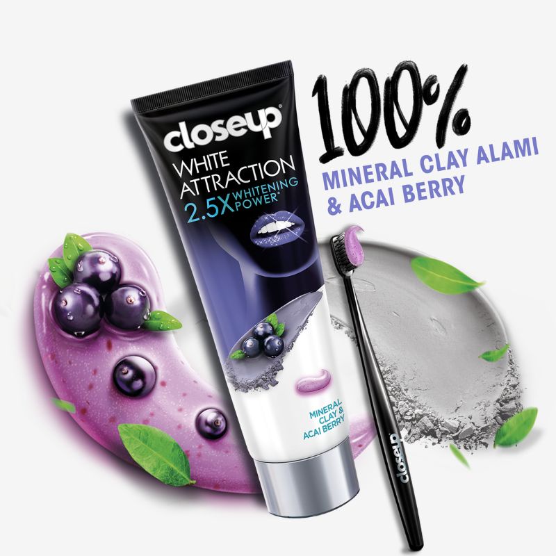 Close UP White Attraction Acai Berry 2.5x Whitening Toothpaste 100gr ...
