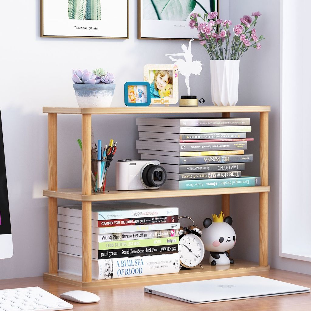 Desk Storage Laptop Stand Contracted Creative Shelf Rack Simple Table ...