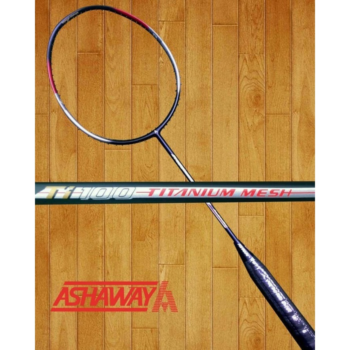 Ashaway Titanium Badminton Racket / ti100 mesh (FREE GRIP) | Shopee ...