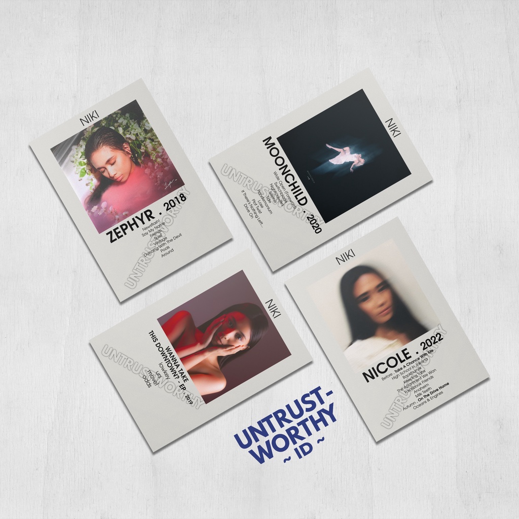 NIKI Album and EP Poster A5 Size (4pcs) | Shopee Singapore