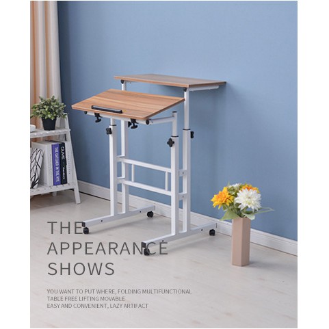Easyhome.sg 101-1 Movable Computer Laptop Table/ Standing Desk / Height ...