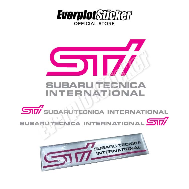 Subaru Technica International STI Logo Cutting Sticker Size | Shopee ...