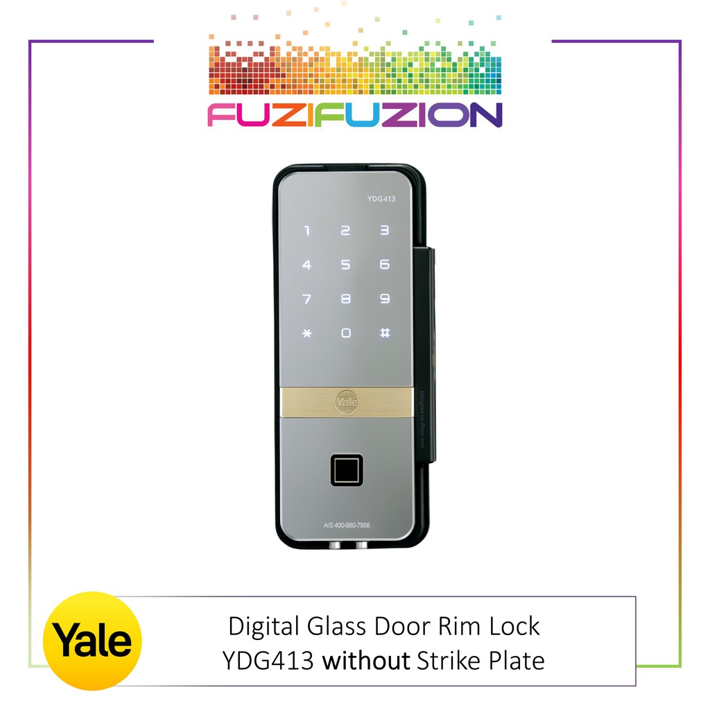 Yale YDG413A Biometrics Glass Door Lock (Bluetooth and Wifi feature are ...