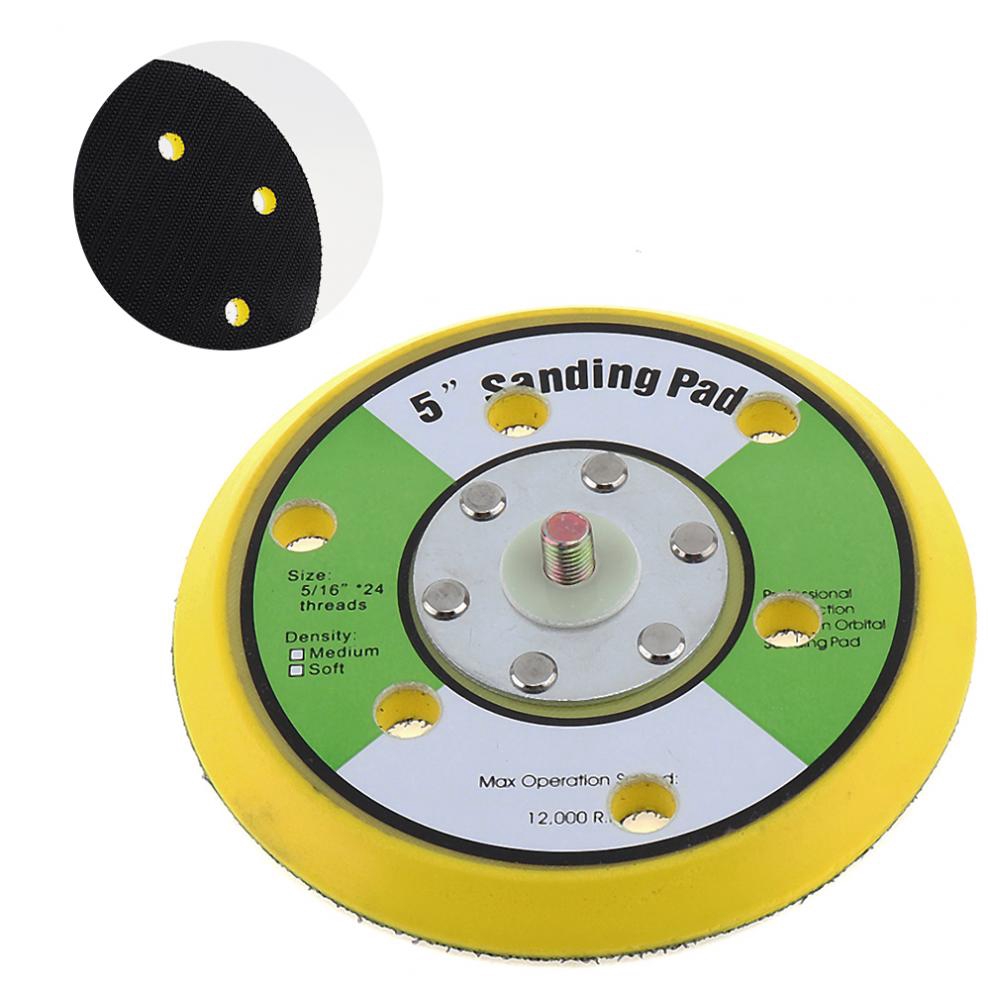 5 Inch 12000rpm Dual Action Random Orbital Sanding Pad with 6 Holes and ...