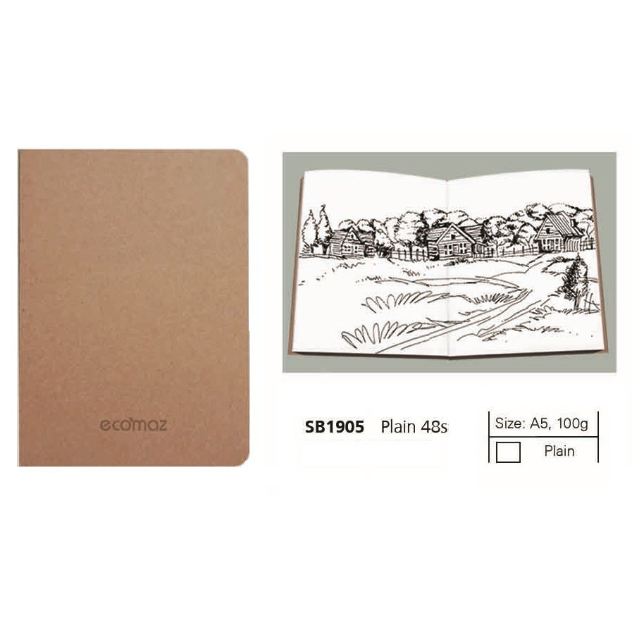 eComaz Journal Note Book A5 Plain 48s | Shopee Singapore