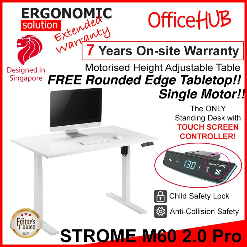 OFFICEHUB Motorize Height Adjustable table M60 Pro 2.0 / Electric Sit ...