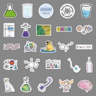 50Pcs/Set Fun Science & Chemistry Laboratory Series 06 Stickers Fashion ...