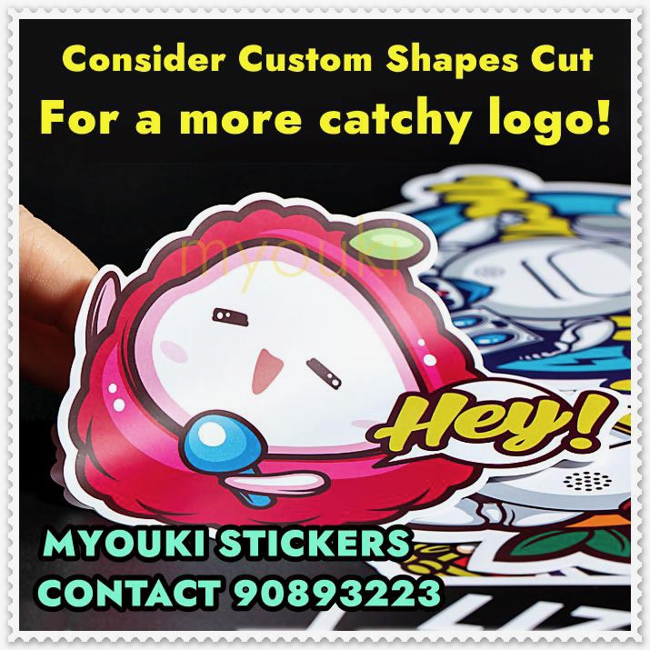 (SG SELLER 🇸🇬) CUSTOMISE STICKERS LABEL VINYL PRINTING (WATERPROOF/TEAR ...