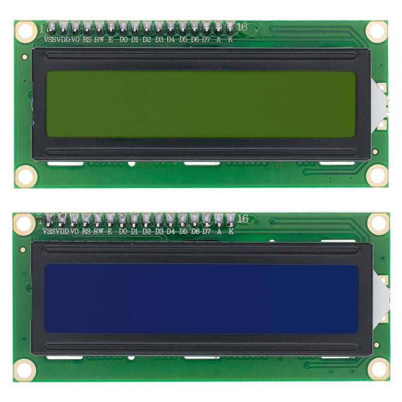 LCD1602 1602 LCD Module Blue / Yellow Green Screen 16x2 Character LCD ...