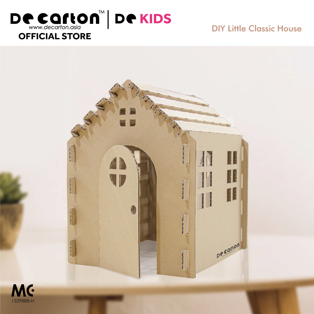 De Carton DIY Little Cardboard Classic House (Miniature) | Shopee Singapore