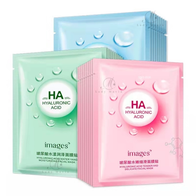 HA Images Hyaluronic acid Facial Mask - Deep Moisturizing Hydrating ...