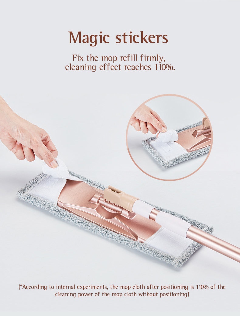 Farcent Easy Flat Mop Silver ion Antibacterial Fiber/Telescopic Mop ...