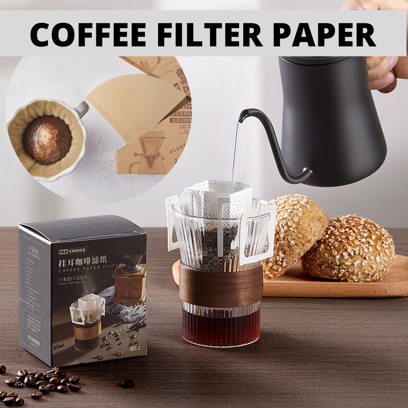Coffee Paper Filter Hook / Fan Shape in Natural Brown (100/50 PCs ...