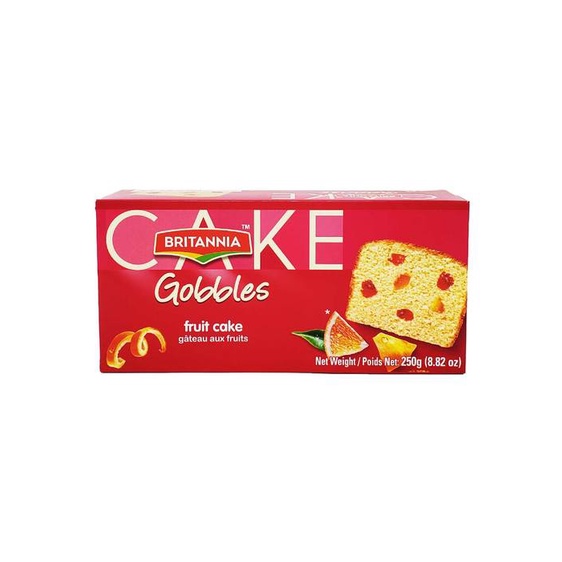 BRITANNIA GOBBLES FRUIT CAKE 250G | Shopee Singapore