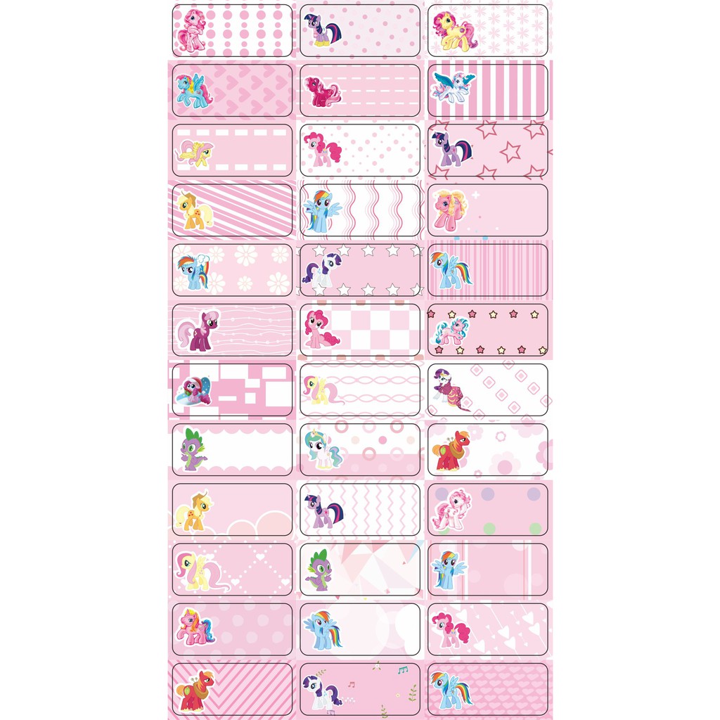 MY LITTER PONY name sticker | Shopee Singapore