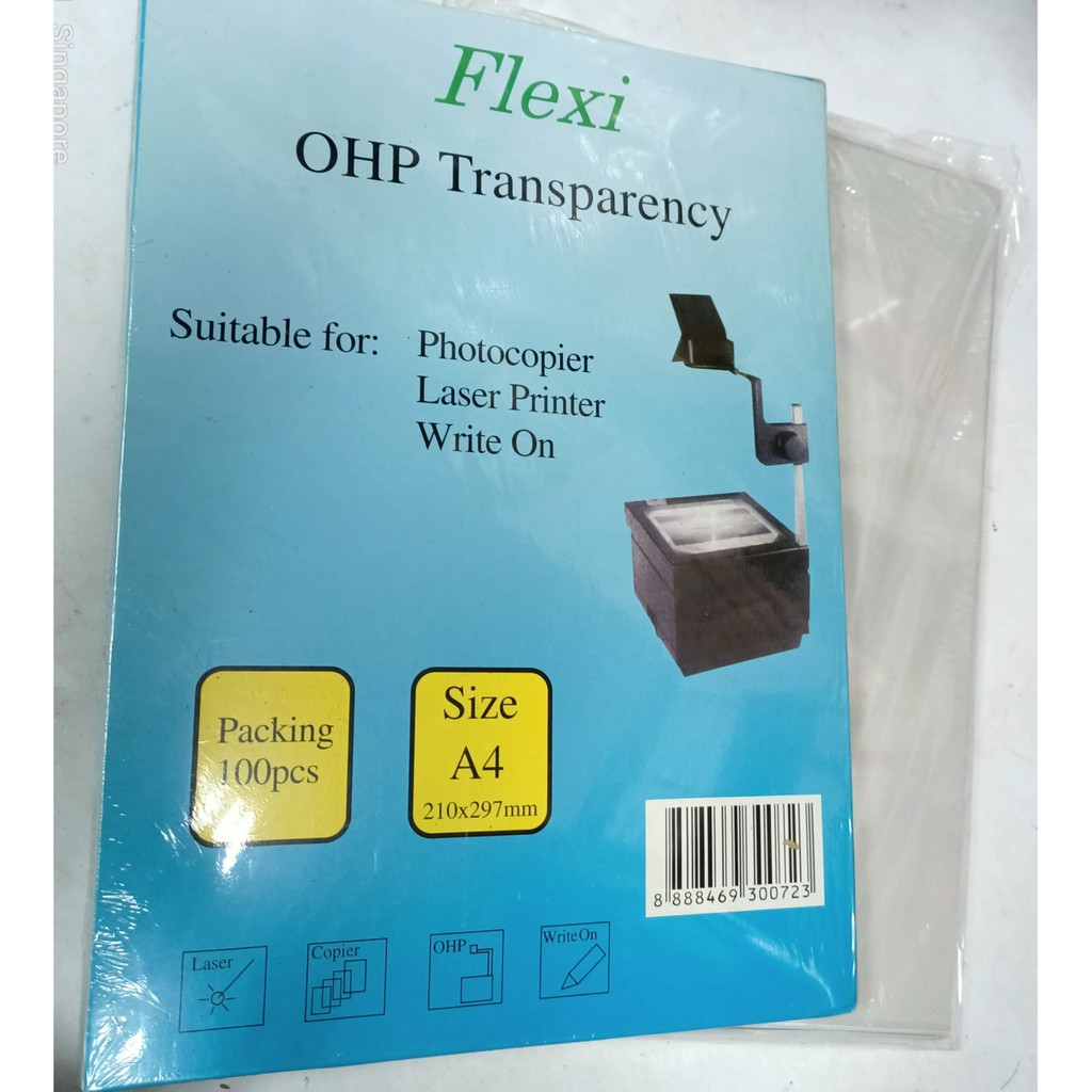 40, 50 or 100 pcs A4 OHP Transparency Film, Overhead Projection Film ...
