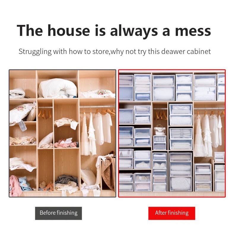 Storage Drawers Box Storage Boxes - Home Organizer Drawer Plastic ...