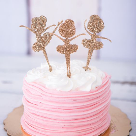 Ballerina Cake Topper/Ballet Dancer Cake Topper/Glitter Cake Topper ...