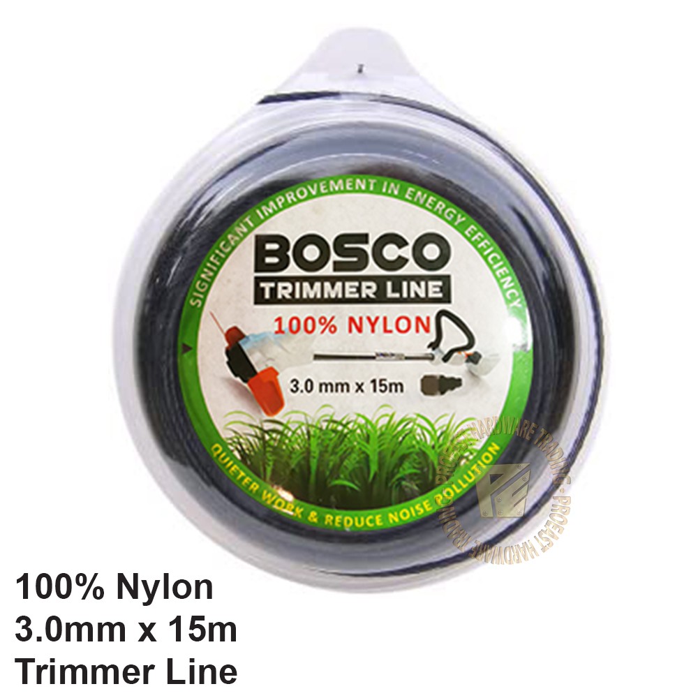 Nylon String Black Cutter Grass Cutting Spool / Trimmer Line ( 2.4mm x 1LB / 3mm x 15m / Grass ...