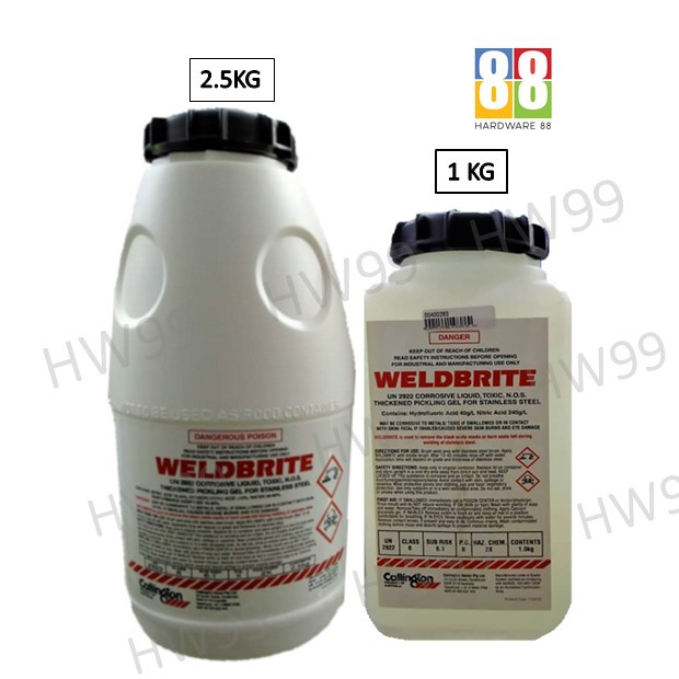 WELDBRITE STAINLESS STEEL PICKLING GEL 1KG 2.5KG | Shopee Singapore
