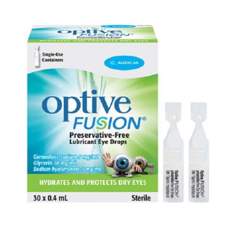 Optive Fusion Lubricating Eye Drops 30x0.4ml | Shopee Singapore