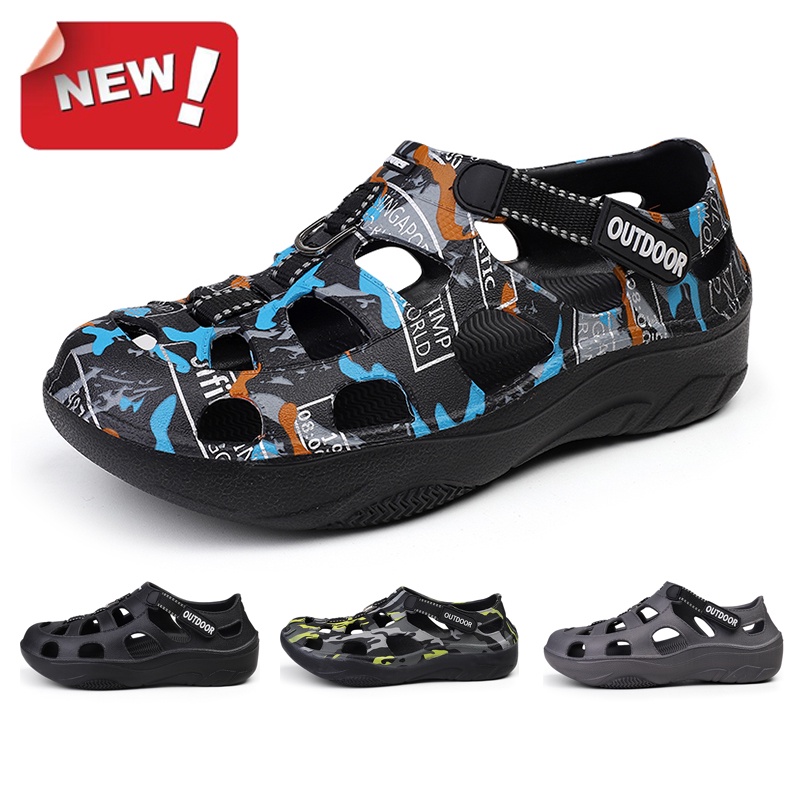 Outdoor Camoufalge Sports Sandals Men Light EVA Waterproof Beach Shoes ...
