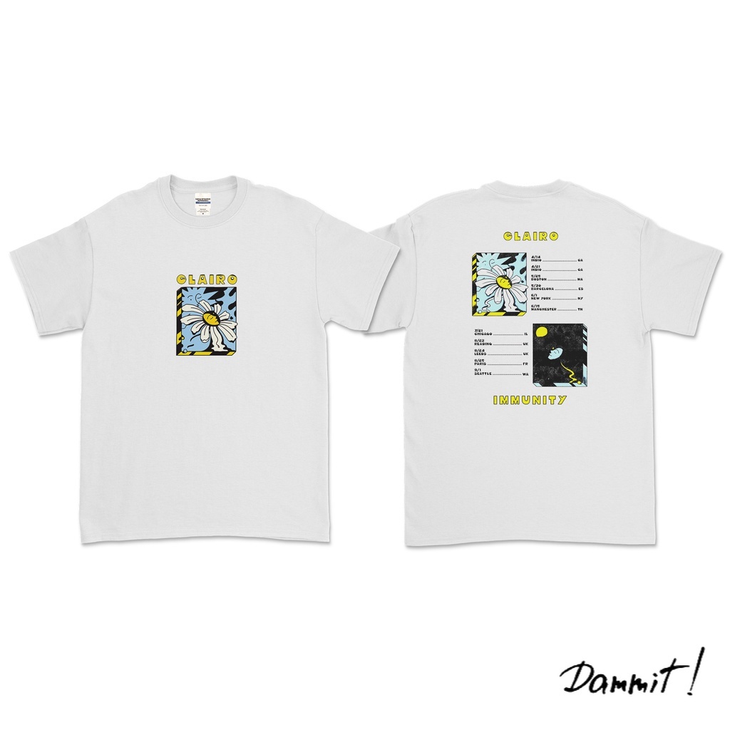 Clairo - IMMUNITY TOUR T-SHIRT (FRONT BACK) | Shopee Singapore
