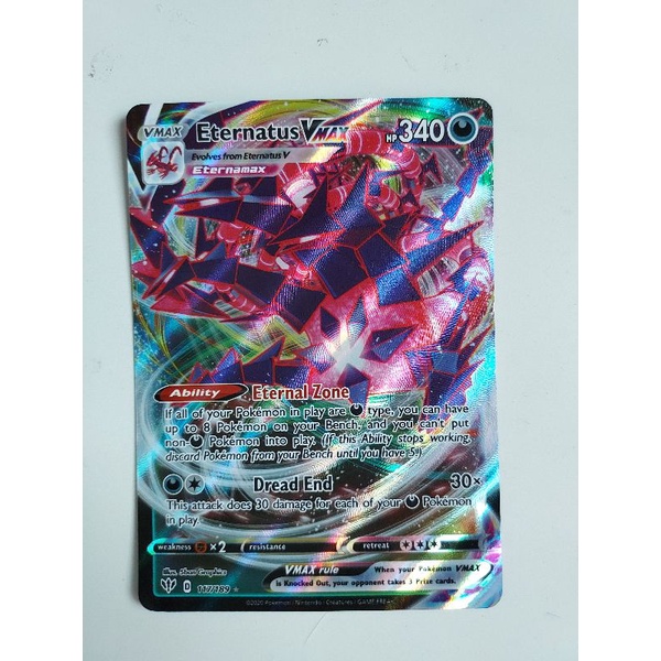 Pokemon eternatus vmax darkness ablaze card | Shopee Singapore