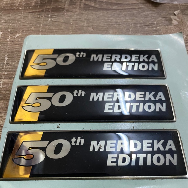 Proton edition merdeka 50th emblems sticker | Shopee Singapore