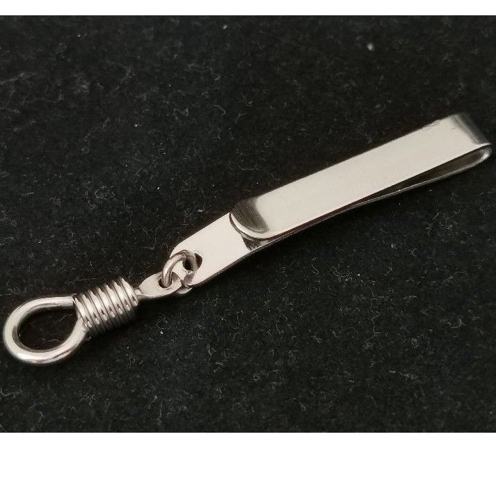 68mm Stainless Steel Plain Pocket Clip For Amulet /Tangkai. | Shopee ...