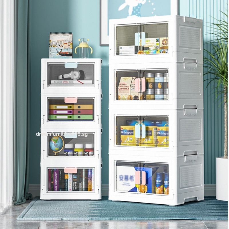 Extra Strong Foldable Storage Box Side Opening Stackable Sturdy Box ...