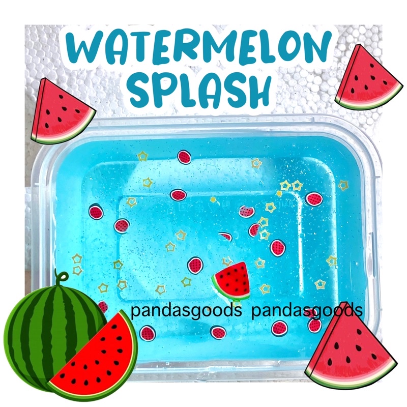 Watermelon SPLASH CLEAR SLIME JELLY | Shopee Singapore