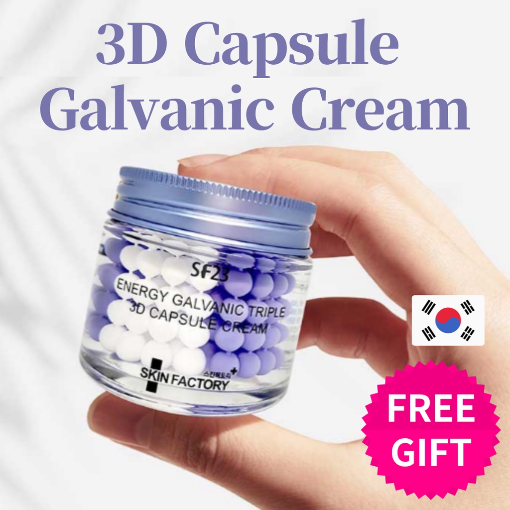 [SKIN FACTORY] ENERGY Galvanic Triple 3D Capsule Cream 70g K-Beauty ...